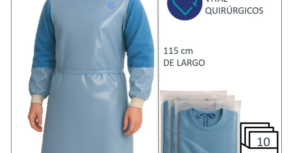 Bata Quirúrgica Antifluido Laminada – Cirugía Estéril – Protección ...